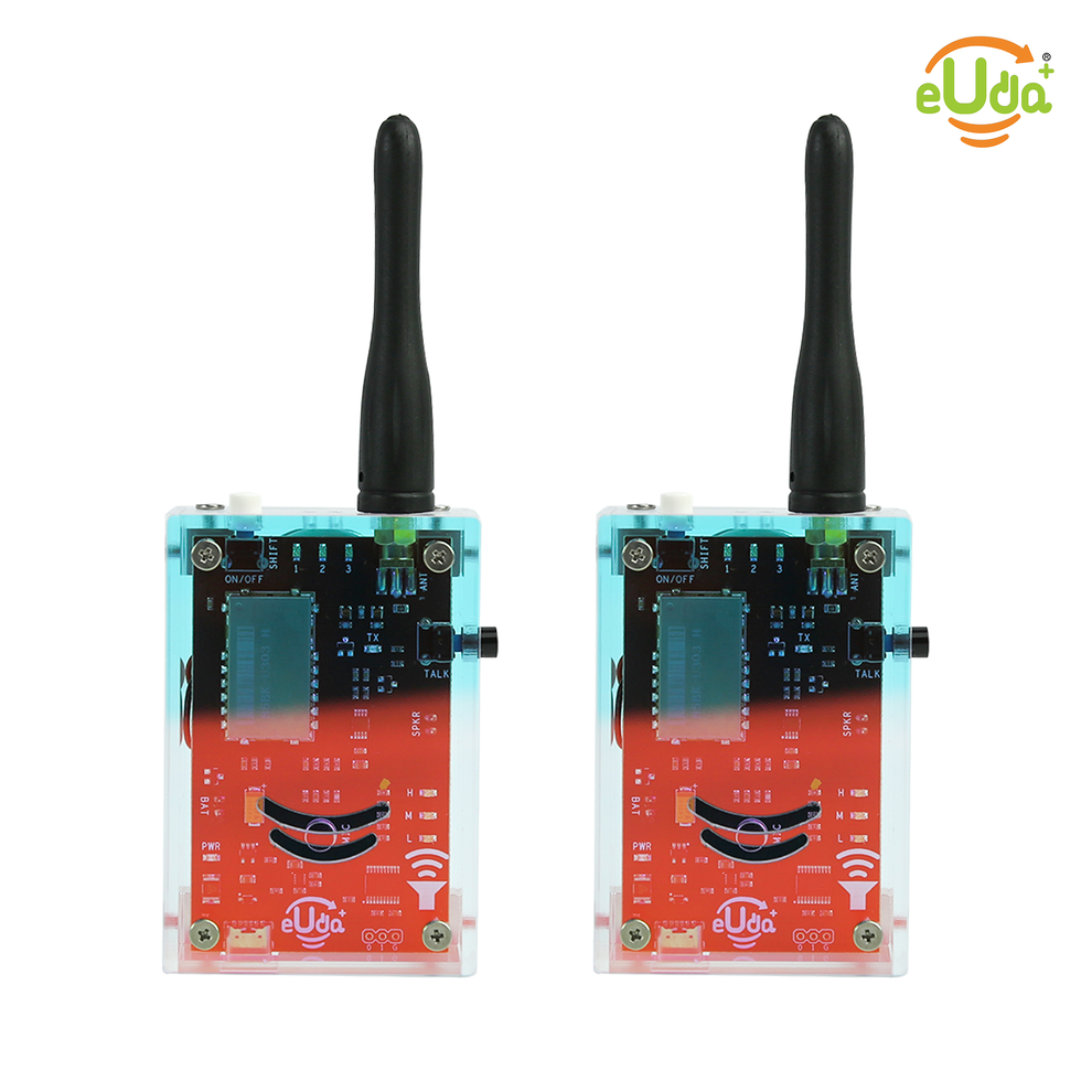 eUda+ DIY Assembly & Soldering Walkie Talkie Kit – Fun Science ...